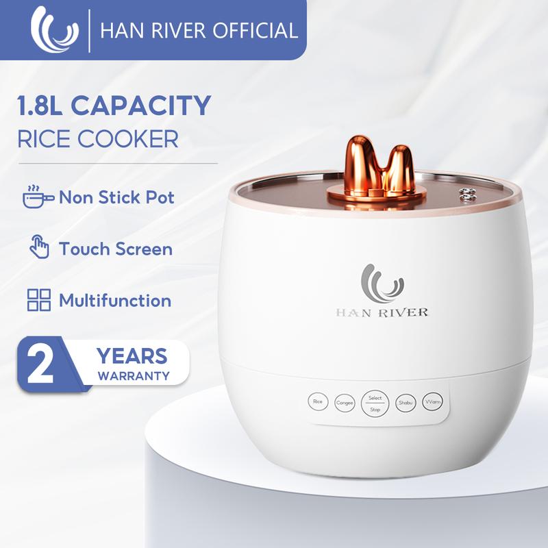 HAN RIVER Rice Cooker 1.8L Low Sugar Rice Cooker Mini Non Stick ...