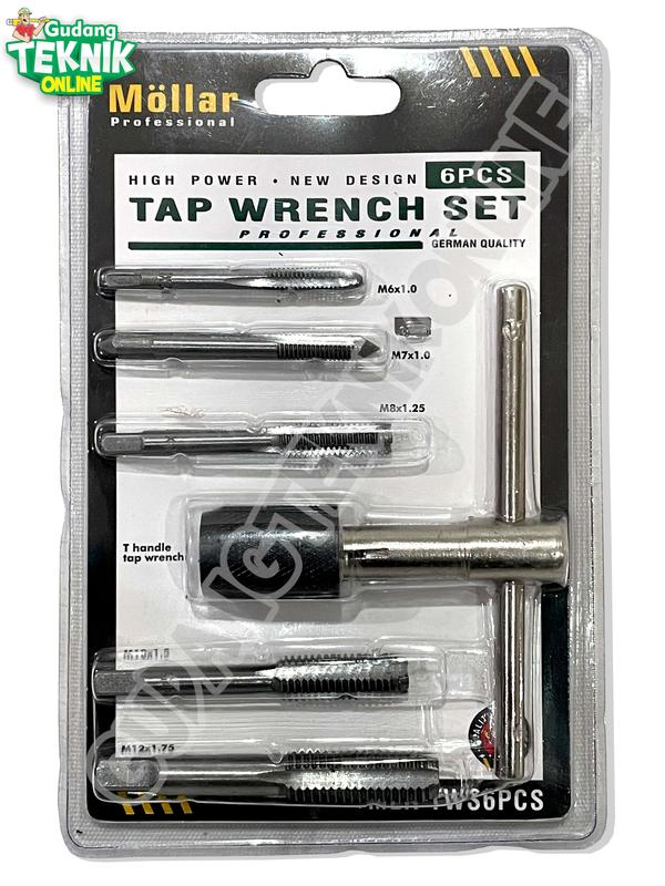 Hand Tap Handle Mata Tap Set 6pcs MOLLAR MLR-TWS6PCS / Tap Pembuat ...