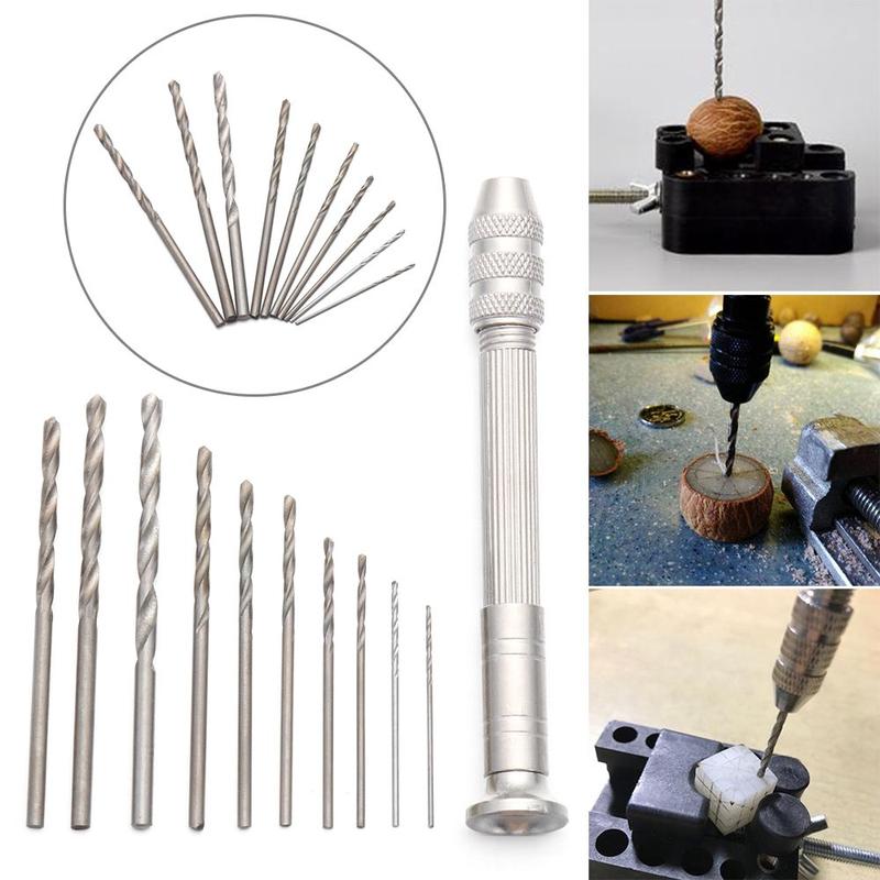 Clamp Horn Wood Walnut Aluminum Manual Hand Drill Drilling Mini ...