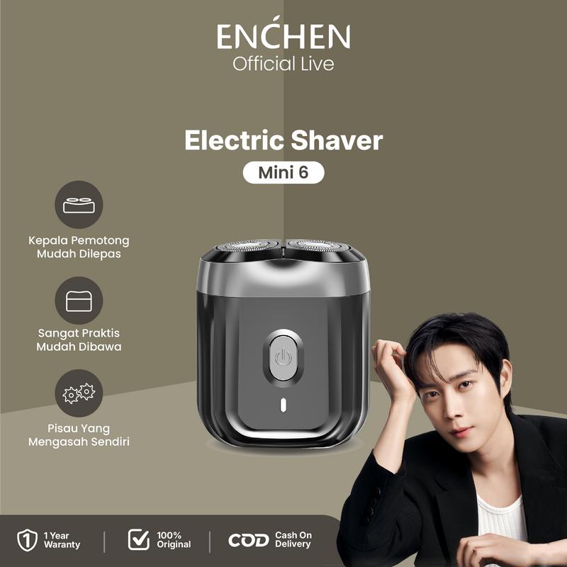 【Official Live】ENCHEN Mini 6 Shaver Alat Cukur Jenggot Elektrik - Shop ...