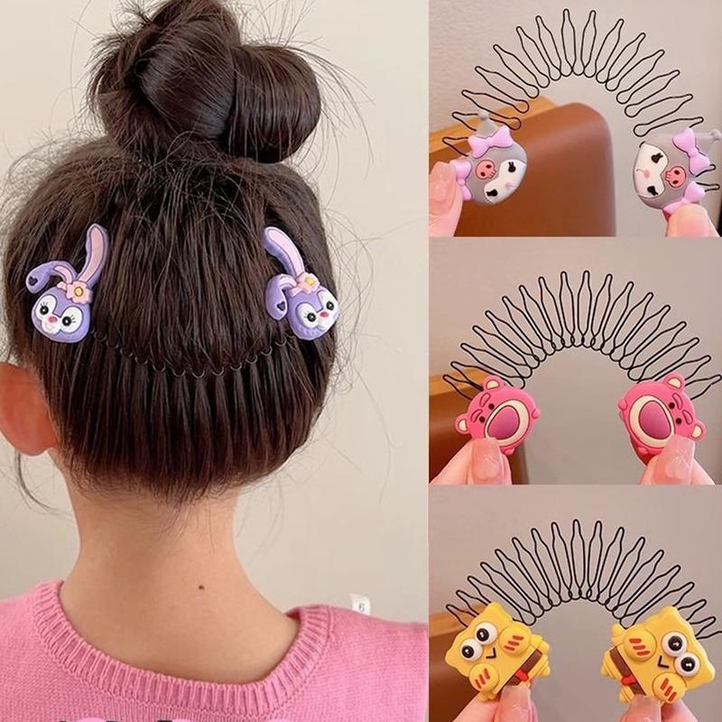 1PC Colorful Sweet Cartoon Children Girls Fixed Invisible Hairpin ...