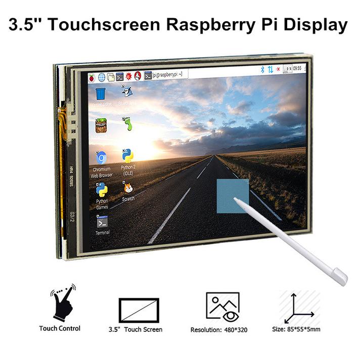 Jual Elecrow 3.5 inch Display Raspberry Pi 3 Touch Screen Display ...