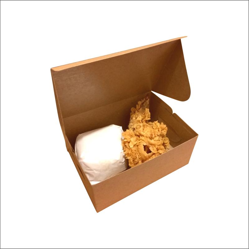(25 PCS) Dus 16x12x7 Kraft 290gsm Nasi Kotak Kue Snack Box Roti Sekali ...