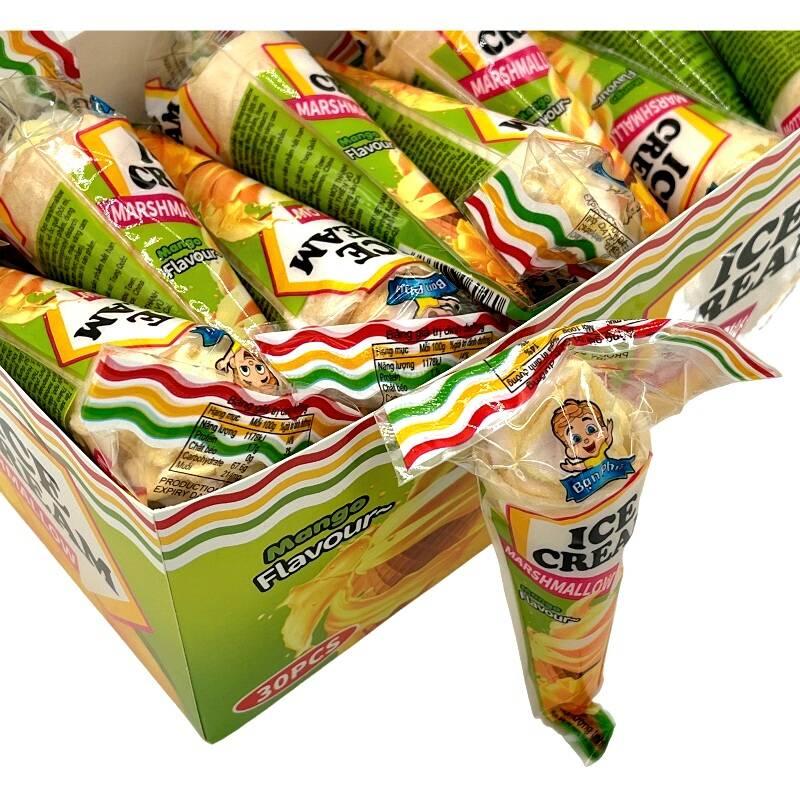 Korean version Ice Cream Marshmallow Cone Mallow Mango Flavors - TikTok ...