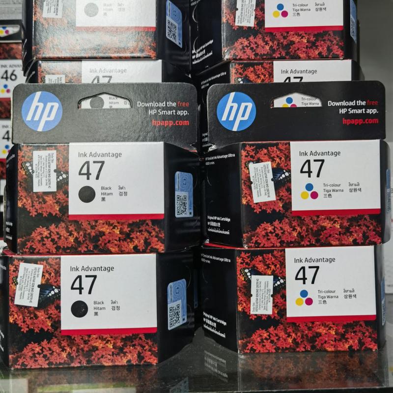 HP 47 Black / Color Original Cartridge - TikTok Shop Malaysia