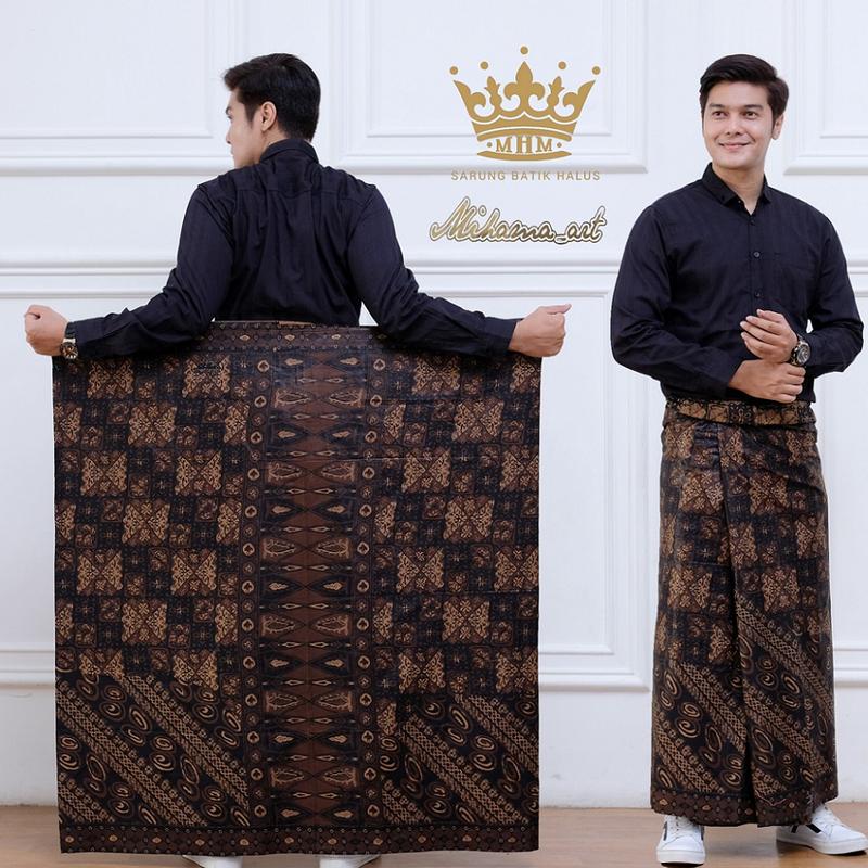 MIHAMA | Sarung Batik Motif Liris Wajik Coklat Bahan Katun - Shop ...