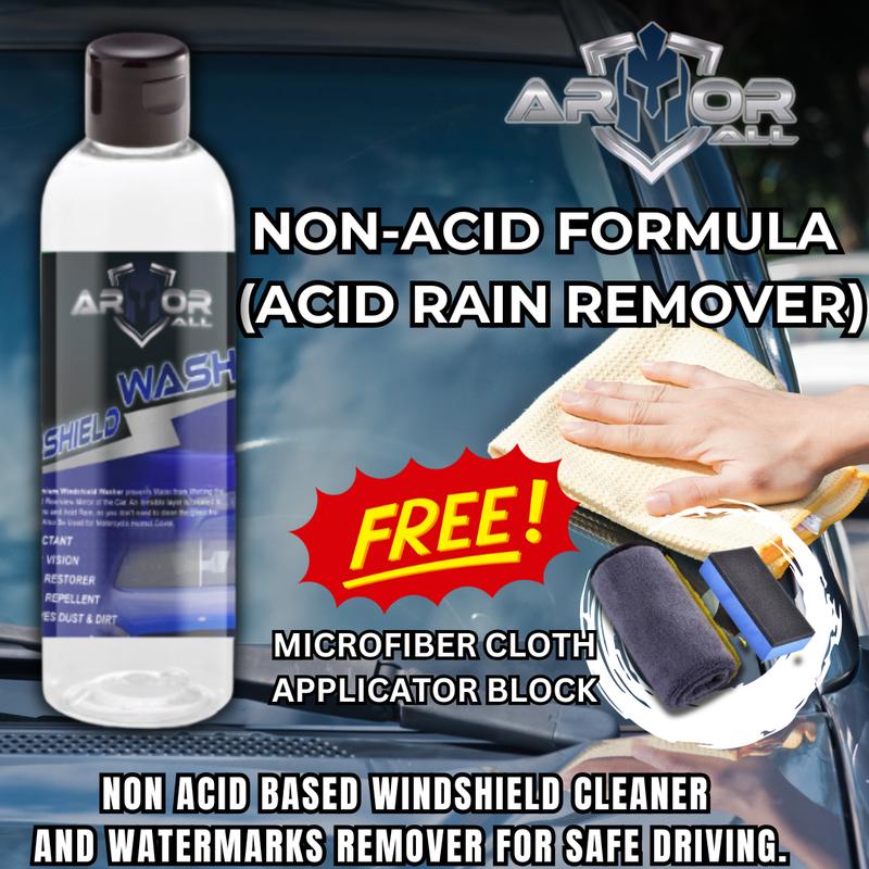 Armor All Glass Cleaner Acid Rain Remover Non-Acid with Applicator ...