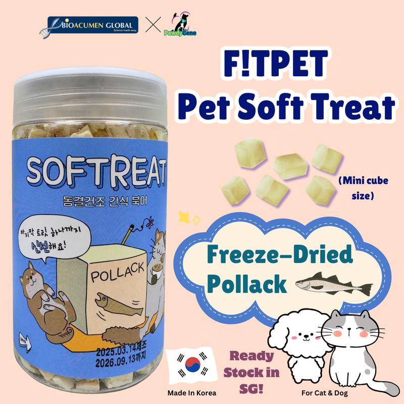 FitPet Soft Treat Freeze-Dried Pollack (Mini size cubes) For - TikTok ...
