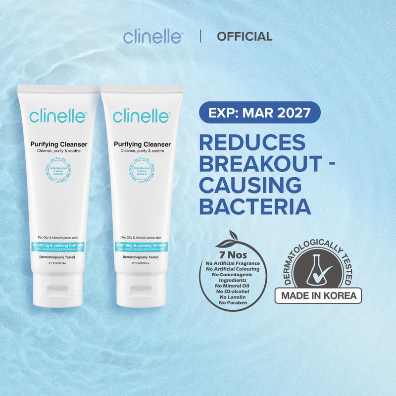 Clinelle Purifying Cleanser 80ml (Exp: Mar 2027) - Oil Control ...