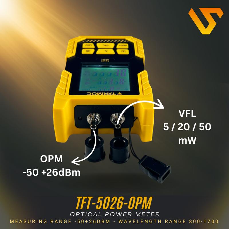 Tarmoc TFT-5026-OPM | Optical Power Meter + VFL mini Rechargeable ...