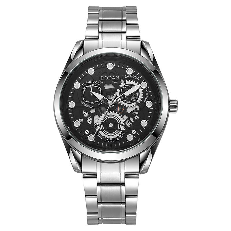 RODAN R-8017 JAM TANGAN TALI BESI STAINLESS STEEL WITH DATE - TikTok ...