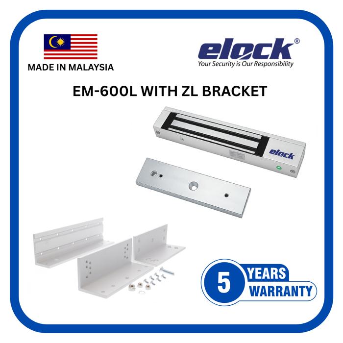 Jual ELOCK|Magnetic Lock 600lbs/272kg|Door Lock LED|w/ ZL Bracket|EM ...