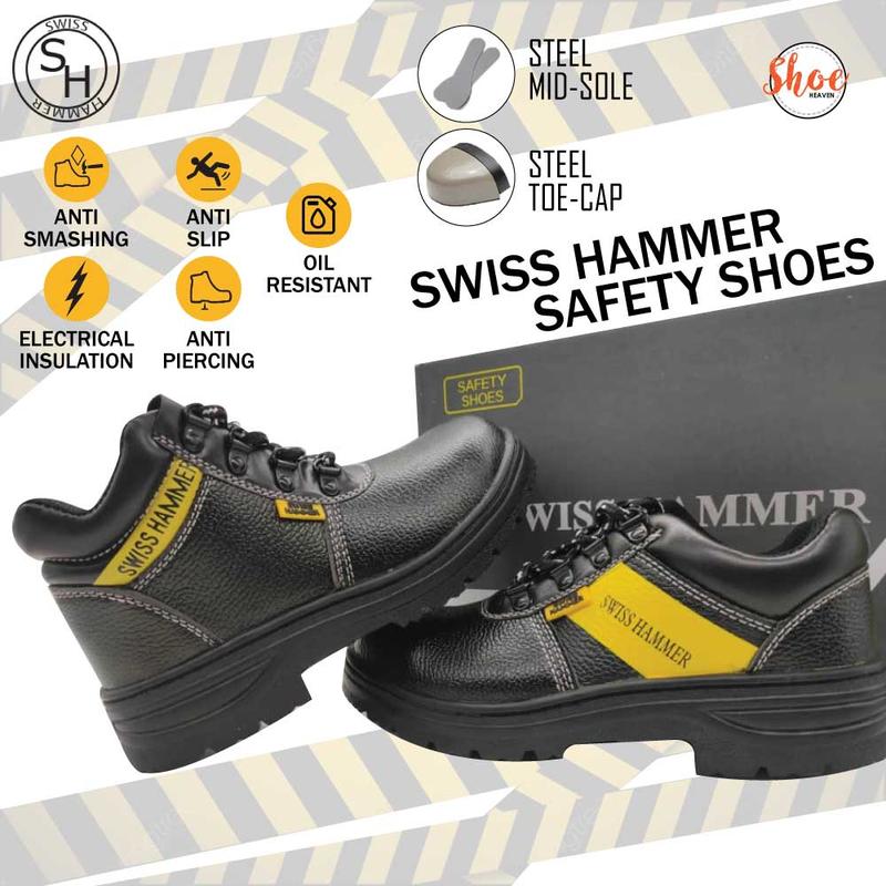 Swiss Hammer Quality Industrial Footware Steel Toe Cap Work Safety ...