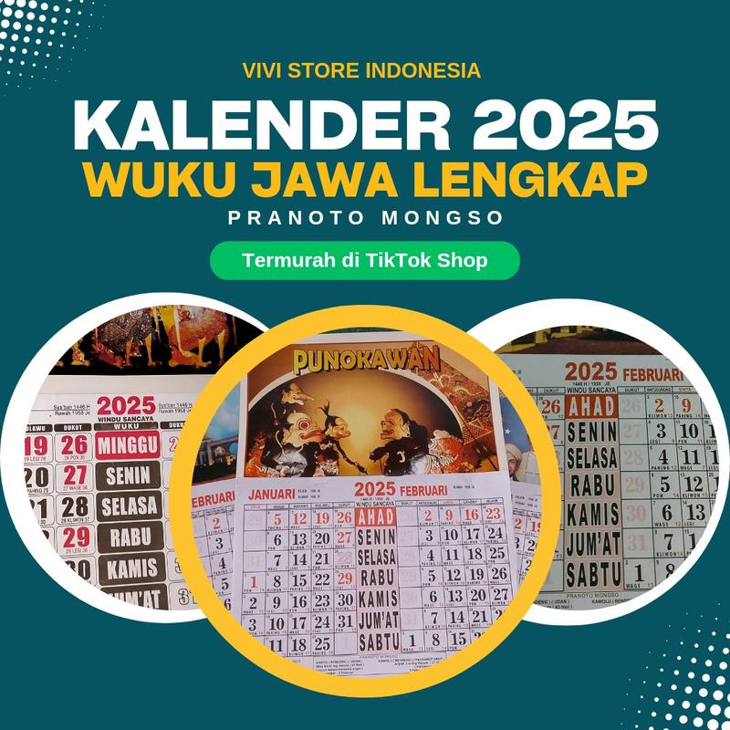 Kalender Wuku Jawa 2025 Series Gambar Wayang Pandawa - Punokawan - Shop ...