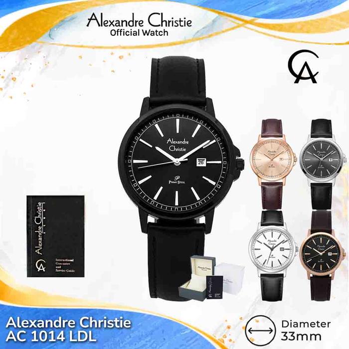 Promo Alexandre Christie Jam Tangan Wanita AC 1014 LDL Analog Leather ...