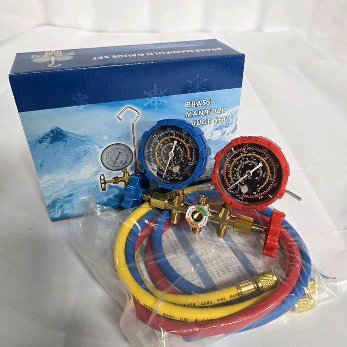 Jual Manifold Set R410a R32 R22 | Brass Manifold Gauge Set | Analyzer ...