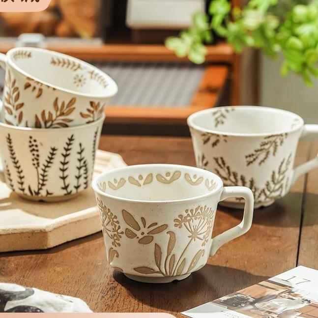Mug Seramik, Gaya Nordic Mudah Ins, Lukisan Tangan, Personaliti Kreatif ...