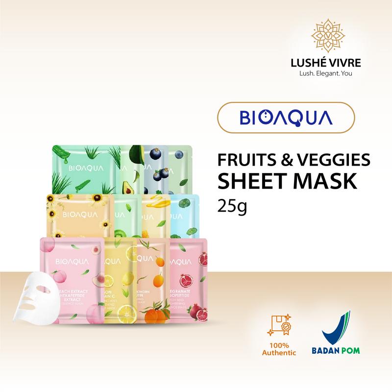 Lushe | BIOAQUA NATURAL ESSENCE SHET MASK 25g - 100% Original - Shop ...