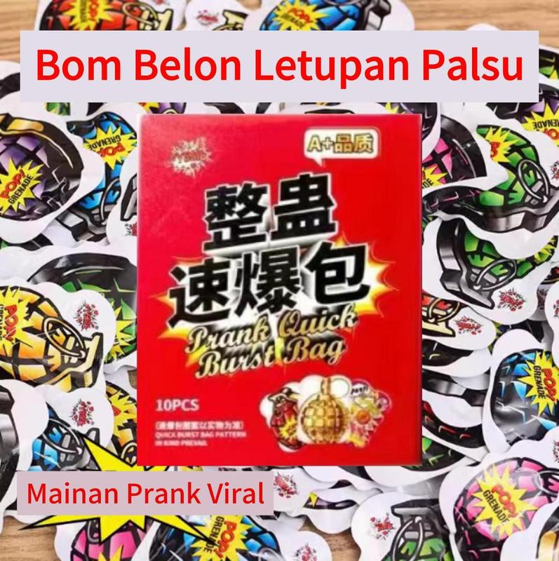 Bom Tangan Realistik dengan Letupan Menyeronokkan - Mainan Kejutan ...
