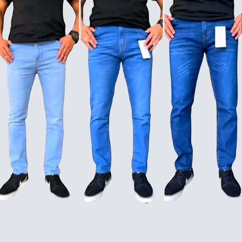 Denim Jin's Silem Fit 4 Pocket Size 28-36 Jeans dengan Tiga Pilihan ...