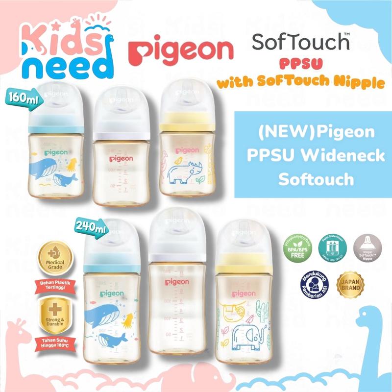 (New)Botol Pigeon PPSU ORIGINAL 100% Biomass-PPSU Wide Neck 160ml 240ml ...