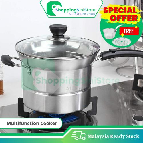 4pcs 22cm MULTI FUNCTION DEEP FRY /STEAM / COOKING POT PERIU - TikTok ...