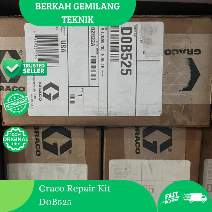 Jual Graco D0B525 Metal Fluid Section Repair Kit for Husky 1590 ...