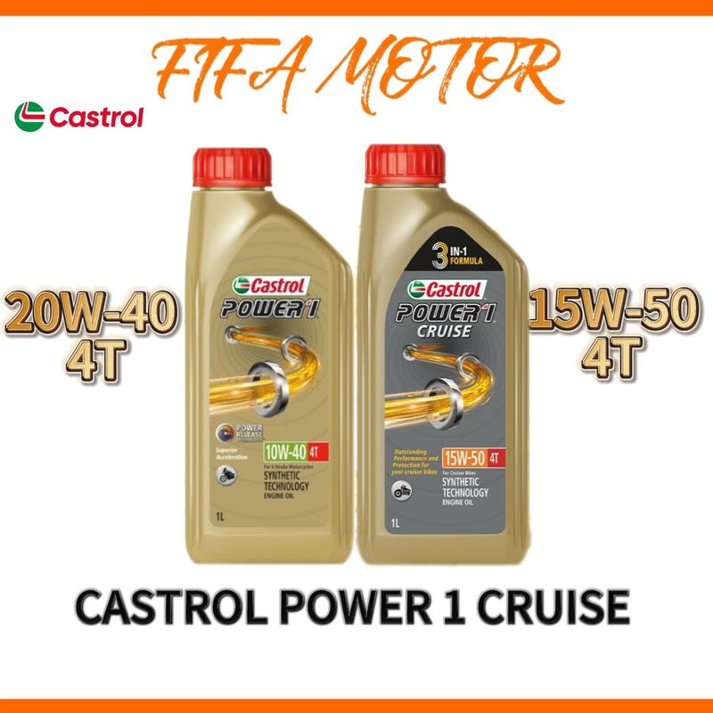 CASTROL POWER 1 CRUISE 10W40 15W50 4T ENGINE OIL MINYAK HITAM - TikTok ...