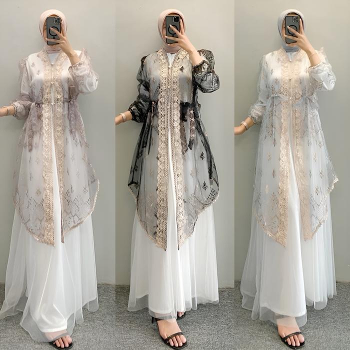 Promo Raya Dress Camelbusana Lebaran Kondangan Pesta Satu Set Inner ...