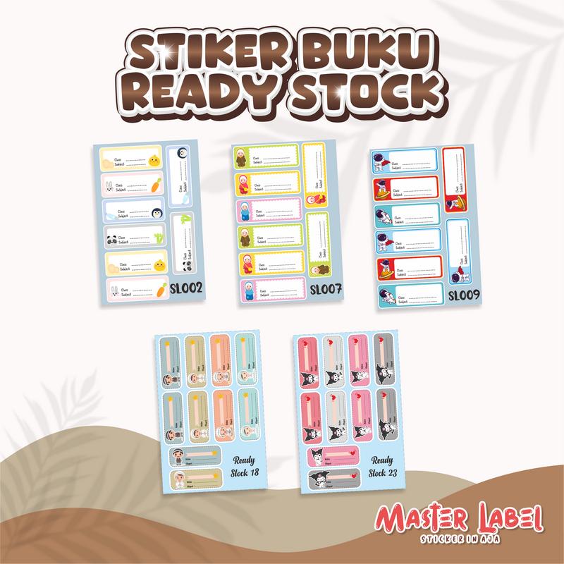Stiker Buku pelajaran READY STOCK uk A5 stiker pelajaran stiker - Shop ...