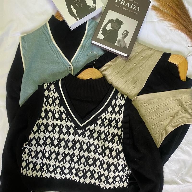 RM5 KNITWEAR (baggy,knitted,croptop,highneck,tocang) lengan belon ...