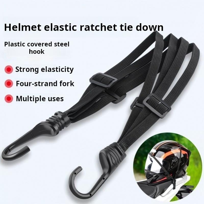 Tali Getah Elastik Topi Keledar Fungsian, Sesuai untuk Tali Motosikal ...