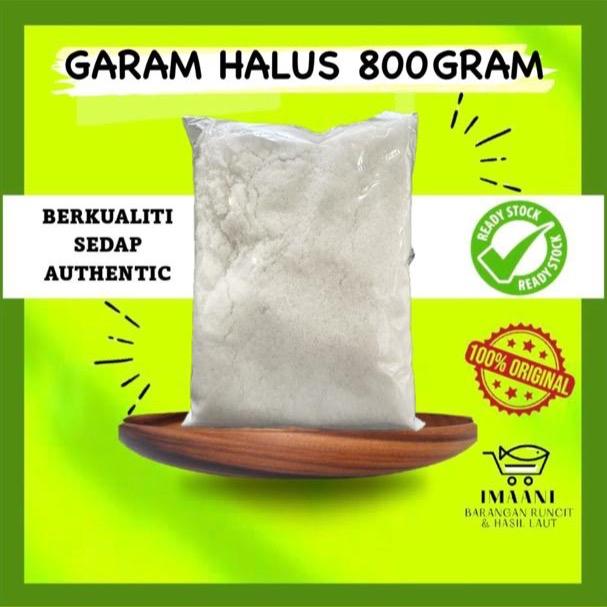 GARAM HALUS 800G GARAM MASAKAN GARAM PUTIH HALUS - TikTok Shop Malaysia