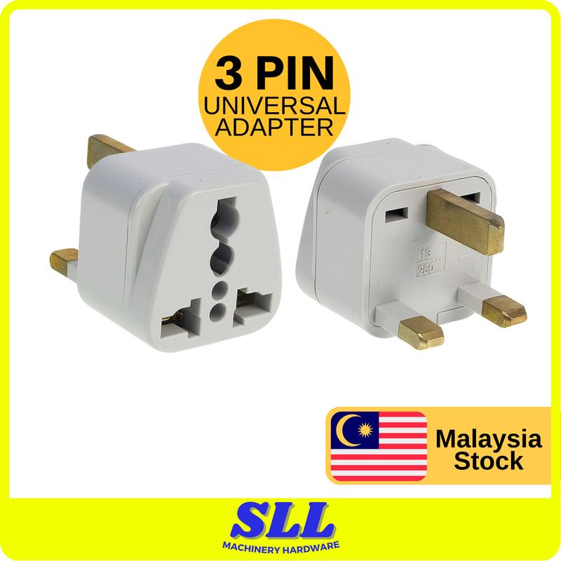 3-Pin Universal Adapter Plug Head UK Malaysia China Plug Socket ...