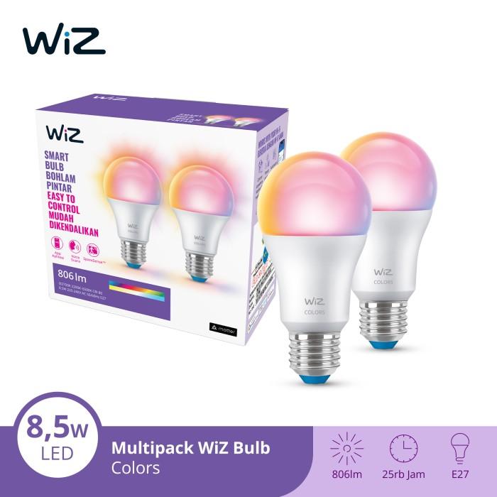 WiZ Lampu Smart LED Multipack 8,5W WiFi Smart Bulb RGB Warna - Shop ...