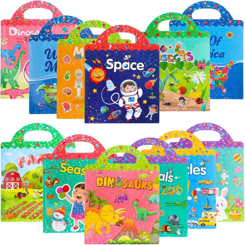 Reusable Sticker Books Kids Reusable Sticker Books Toddler Gifts ...