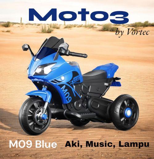 MAINAN ANAK MOTOR AKI VORTEC MOTO3 GP PEDAL GAS - Shop | Tokopedia
