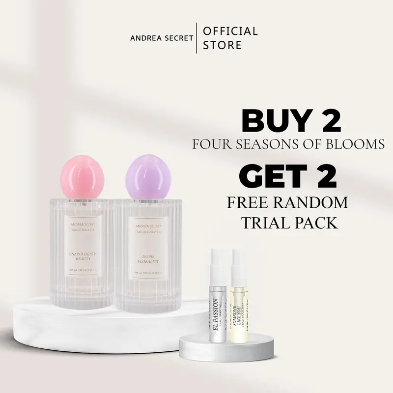 【2PCS】Andrea Secret Four Season Bundles | 100ML | Women Perfume ...