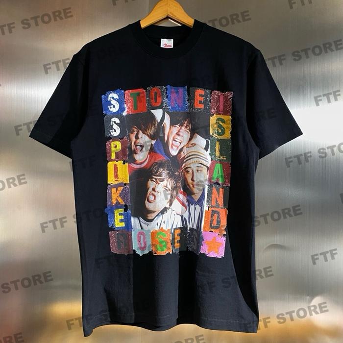 Promo THE STONE ROSES - SPIKE ISLAND TSHIRT BLACK - M - Kota Bandung ...
