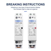 Jual TOMZN Din Rail DC 12V 24V coil Household AC Modular Contactor 2NO ...
