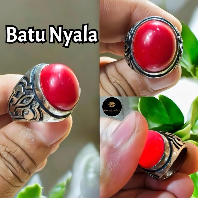 Cincin Batu Nyala/Batu Lampu/Batu Delima Menyala jika ditekan - Shop ...