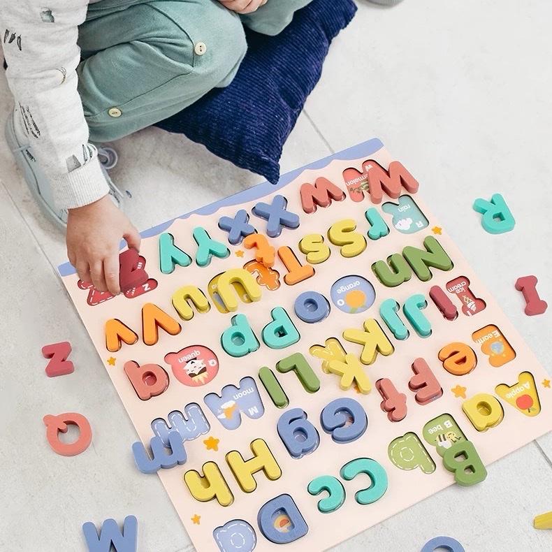 ABC Puzzle wooden puzzle for kids Alphabet Puzzle 3D Alphabe - TikTok ...