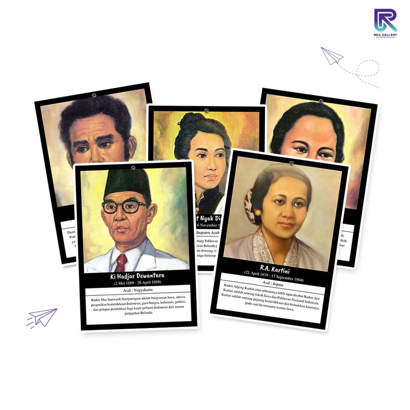 RHA GALLERY Poster Tokoh Perjuangan Inspirasi Indonesia Pajangan - Shop ...