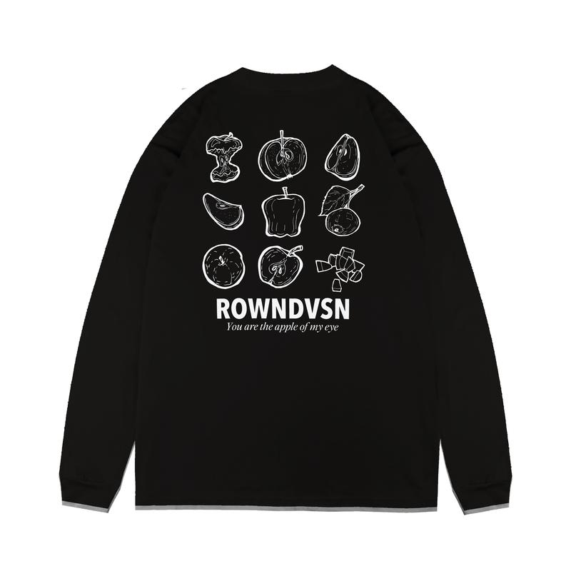 (NEW ART) Rown Division Longsleeve Appleto Black Combed - Shop | Tokopedia