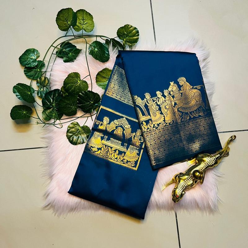 PALLAKU PATTU SAREES WITH GOLD ZARI - TikTok Shop Malaysia