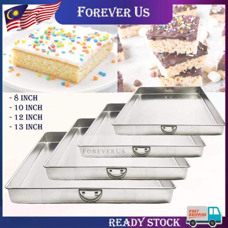 Aluminium Shallow Square Cake Mould – 8 / 10 / 12 / 13 Inch - TikTok ...