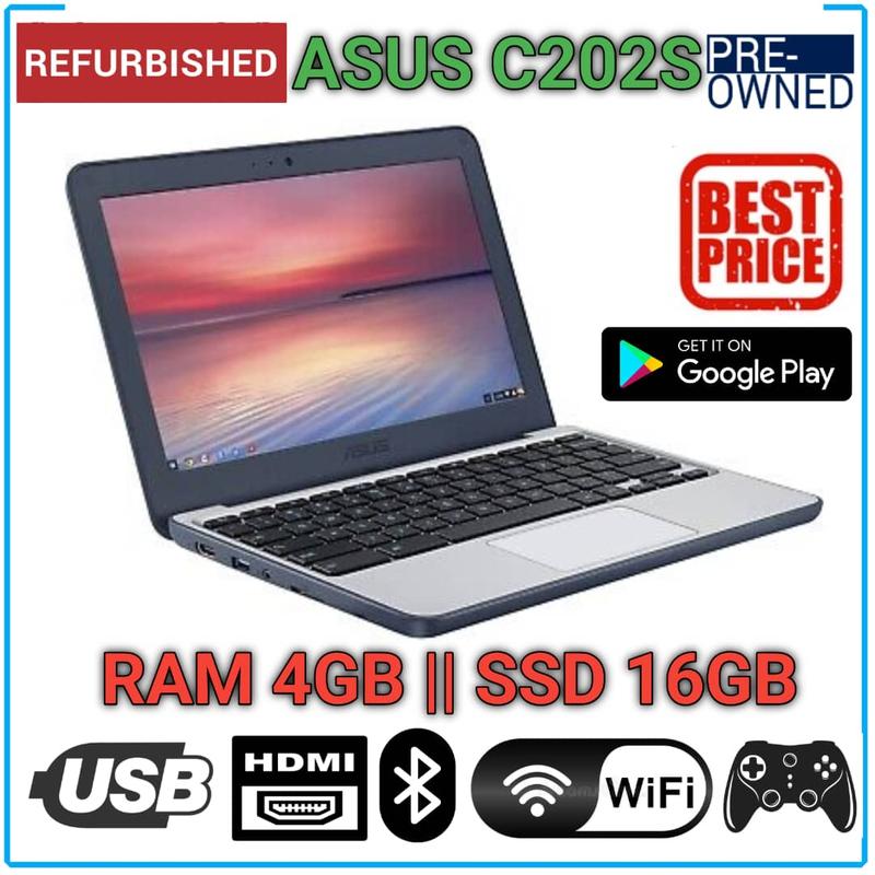 (REFURBISHED)ASUS C202S LAPTOP CHROMEBOOK || RAM 4GB SSD 16G - TikTok ...