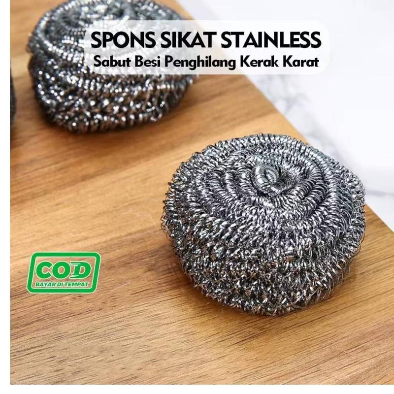 Sabut Cuci Kawat Stainless Steel Baja Besi Gosok Panci Pirin - Shop ...