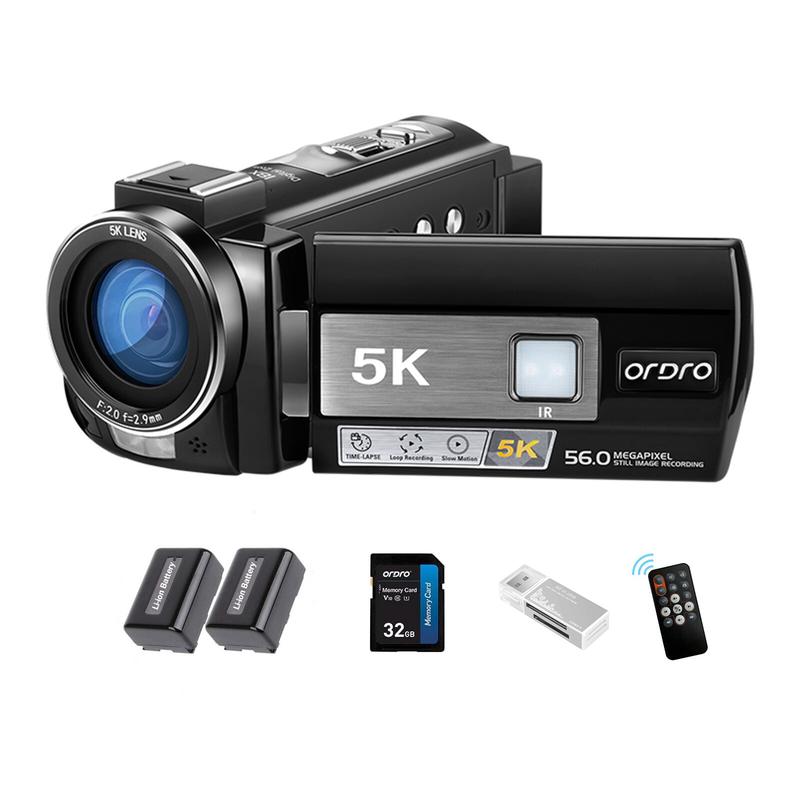 ORDRO HDR-AE20 5K 56MP High-Def Digital Camera With 18x Digital ...
