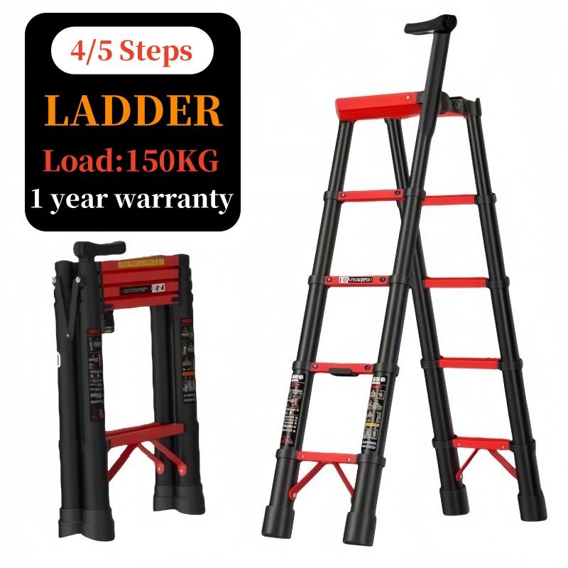 Portable Telescopic Ladder with Non-Slip Feet and Stable Hoo - TikTok ...